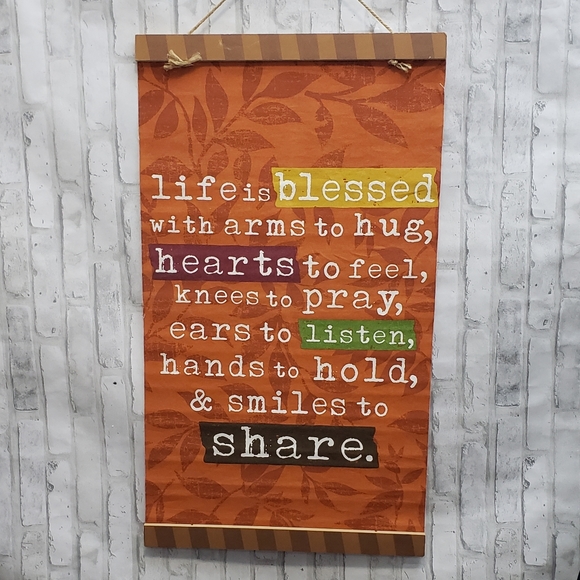 GANZ | Wall Decor | Life Is Blessed Banner | Poshmark